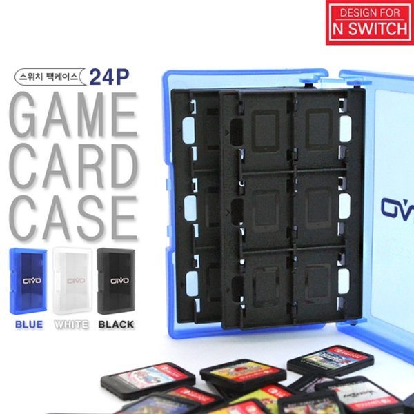 테크라인 정품 닌텐도 스위치 팩 케이스 24PCS 블랙 - SSG.COM