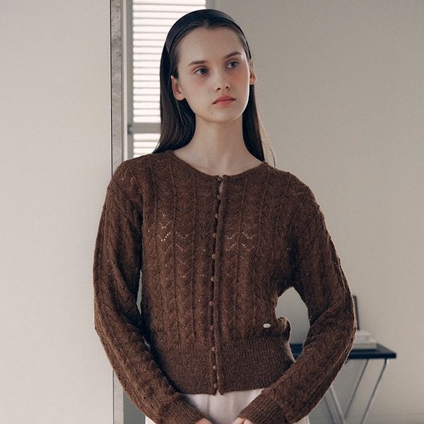 SKASHI BUTTON CARDIGAN BROWN - SSG.COM