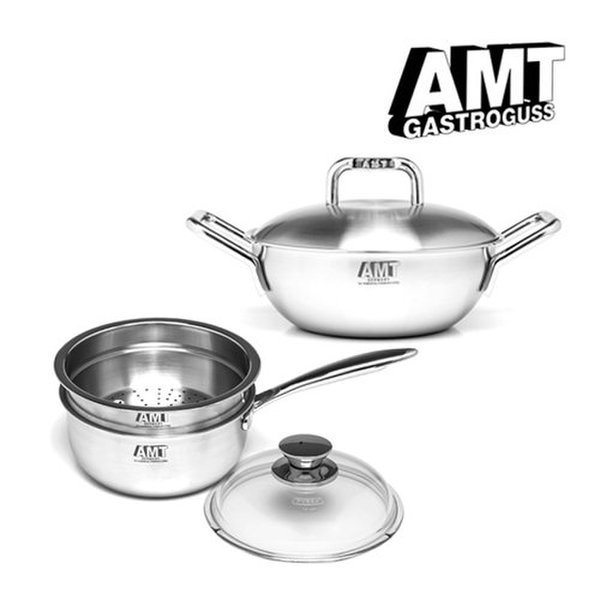 [AMT] 샤프라인 스텐냄비 2종세트(18cm스마트쿡+20cm 양수웍 ) - SSG.COM