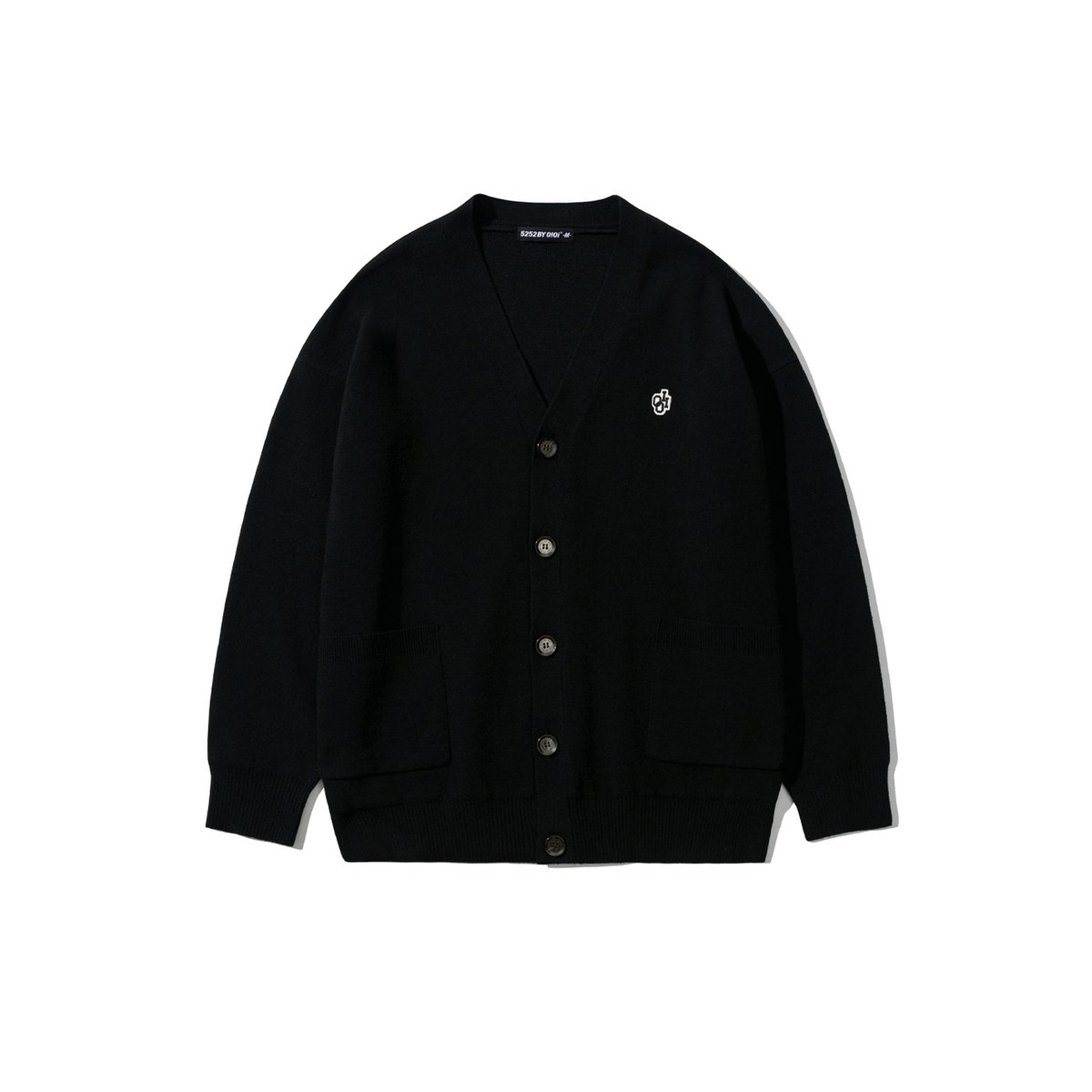 2022 BASIC PATCH KNIT CARDIGAN [BLACK] - SSG.COM