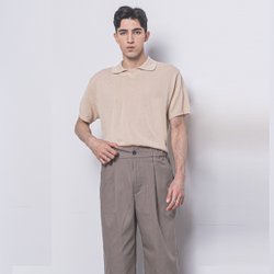 M45 linen poll half t beige - SSG.COM