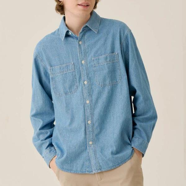 행텐 HC04 남성셔츠데님 남성라이트 오버 데님셔츠 10430-020-611 (S11168675) - SSG.COM