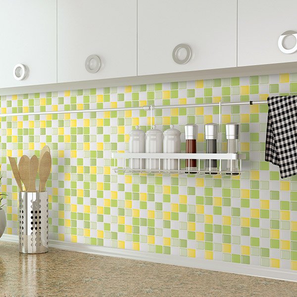 [발포타일시트지] HDC-20422 바둑타일-그린 - SSG.COM