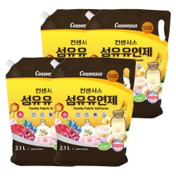 컨센서스 표준형 섬유유연제 베이비파우더 2.1L(리필) x4개 - SSG.COM
