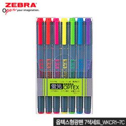 제브라 옵텍스형광펜7색세트 WKCR1-7C Set5-3 형광 - SSG.COM