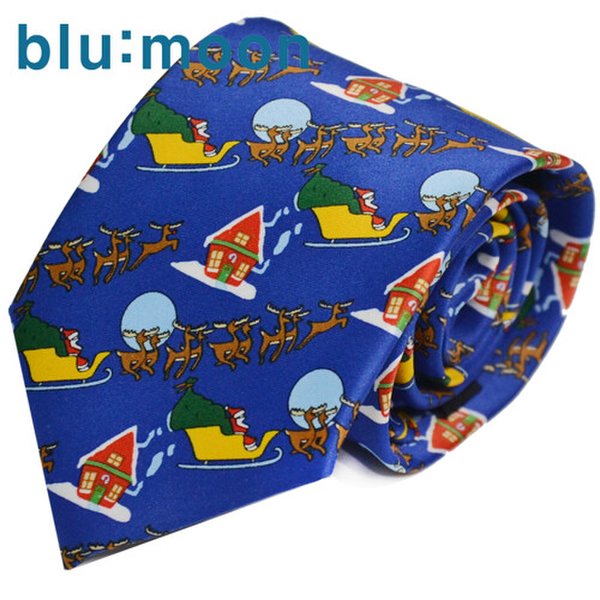 블루문넥타이 - 크리스마스 산타이즈커밍 블루 8.5cm - SSG.COM