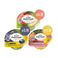 CJ 브띠첼 과일젤리 복숭아 90g 5개+포도 90g 5개+파인애플 90g 5개 - SSG.COM