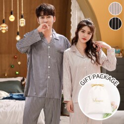 2203 커플잠옷 실크 파자마 세트 선물포장 (2type) - SSG.COM