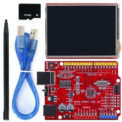 TFT LCD 쉴드 TF 카드 터치 펜 포함 2.8 인치 ATMEGA328P 보드 키트 Mega2560USB 케이블 아두이노 호환 5V - SSG.COM