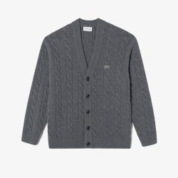 (남성)케이블 V넥 방모 가디건(AH290E-54N 050)차콜그레이 - SSG.COM