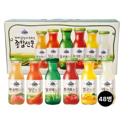 가야농장 주스 6종 종합선물세트 180ml 48병 (4박스), 믿고 사는 즐거움 SSG.COM