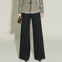 [딘트] P9065 핀턱 와이드 울 슬랙스/블랙 - SSG.COM