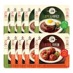 [CJ직배송] 고메 함박스테이크152G x6봉+토마토미트볼147G x4봉[32283393]. - SSG.COM