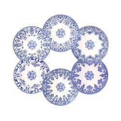 지앙 테마시리즈 미니어쳐블루 쿠키접시세트 6P (Ø 12.8 cm) - SSG.COM