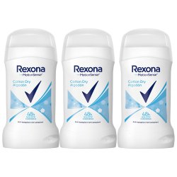 Rexona 코튼 드라이 데오드란트 스틱 40ml 3팩 - SSG.COM