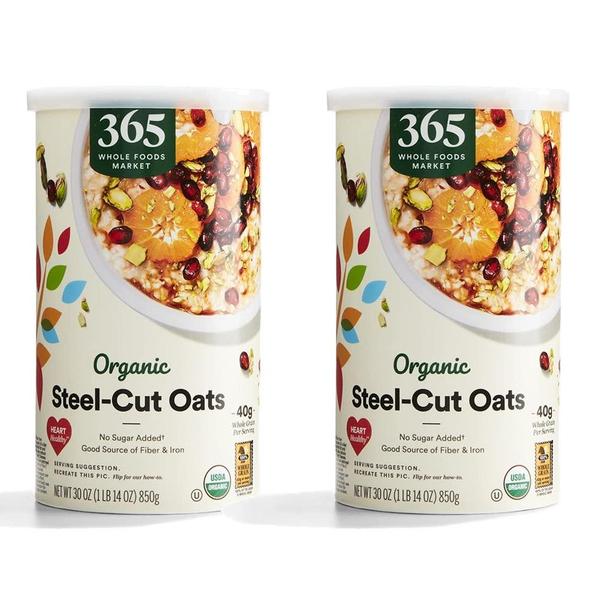 [해외직구] 365 Whole Foods Market 365훌푸드마켓 O 스틸컷 오츠 시리얼 850g 2팩 - SSG.COM