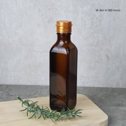 유리병 갈색 참기름병 180ml BN180S 사각 오일용기 - SSG.COM