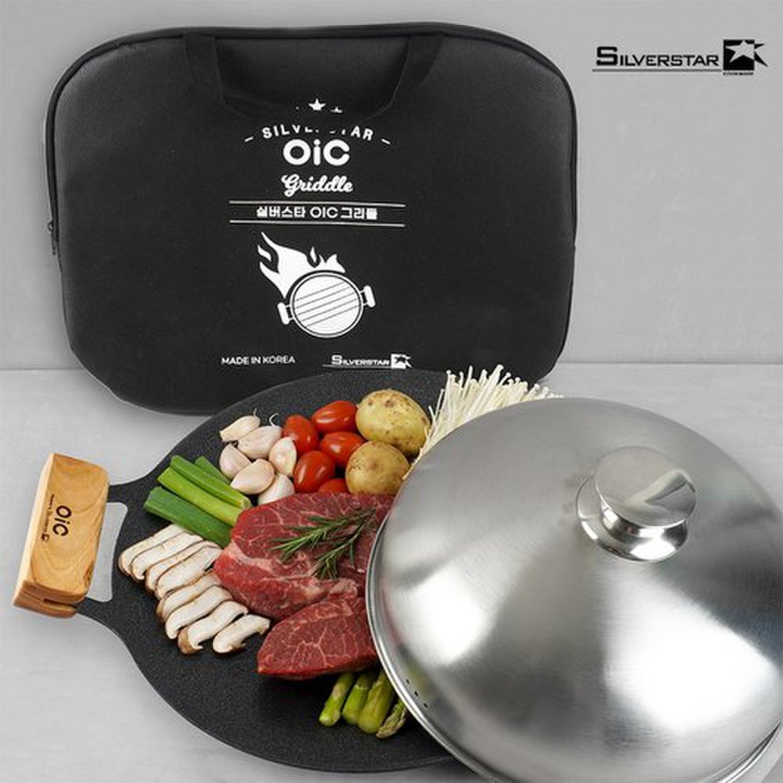 [무료배송]실버스타 오아이씨 가마 그리들세트 33cm-CV4p세트, 믿고 사는 즐거움 SSG.COM