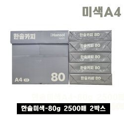 한솔복사용지 A4미색(80g) 2Box / 5,000매 - SSG.COM