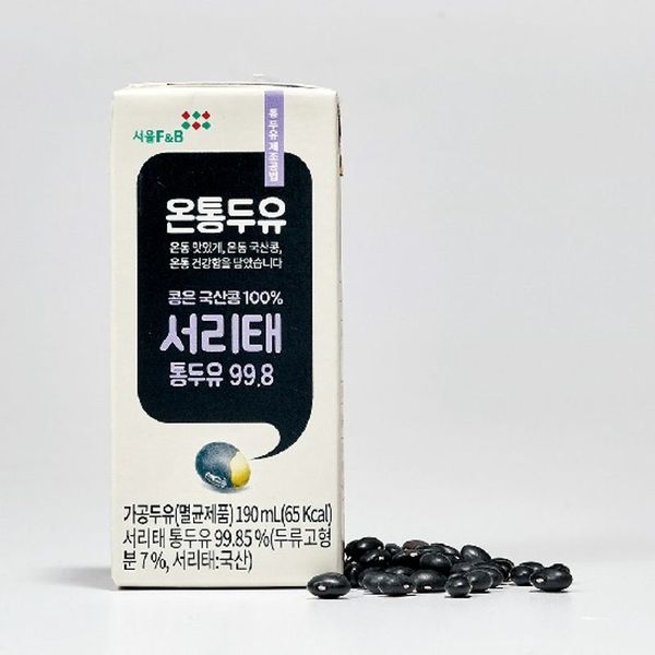 [온통두유] 서리태 통두유 99.8 190ml*96팩[32267295] - SSG.COM
