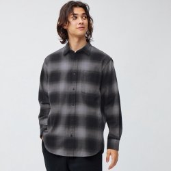 GU 플란넬 체크 셔츠 (긴팔) A - SSG.COM