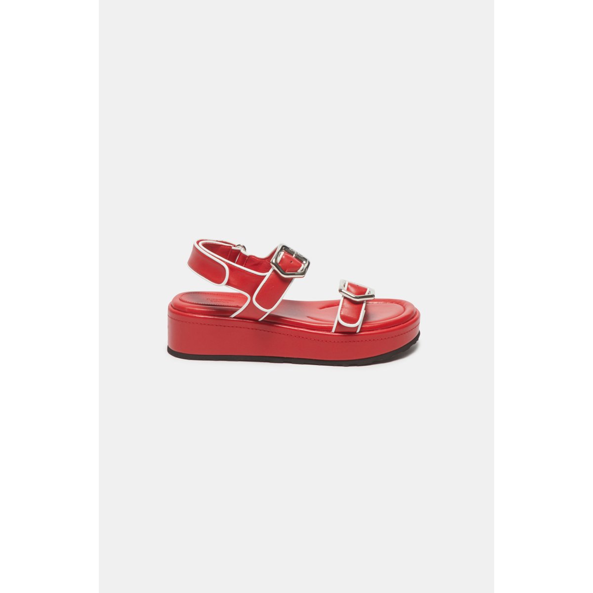 Line Buckle Strap Sandal(red) DG2AM25047RED - SSG.COM