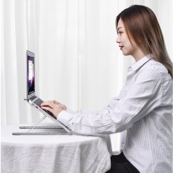 DDZONE 알루미늄 휴대용 접이식 다용도 노트북 받침대 DD-NS20 거치대 10단 스탠드 - SSG.COM