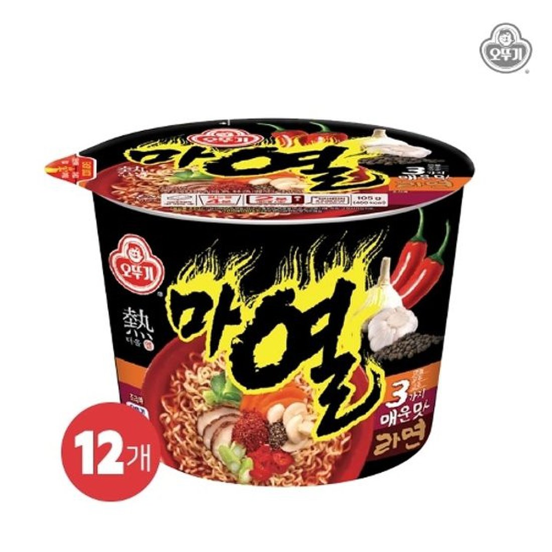 오뚜기 마열라면(용기) 105g 12개, 믿고 사는 즐거움 SSG.COM