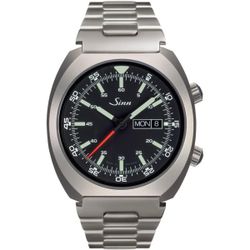 일본 진 시계 1818705 Sinn 240.ST 남성용 자동 손목시계 계기용 시계 스테인레스 스틸 밴드 독 - SSG.COM