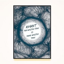 FA332 시간 명언 후회는 더 큰 시간 낭비이다A1 A2 A3 A4 액자 - SSG.COM