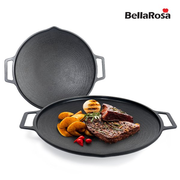 [벨라로사] 국내산 IH 인덕션 캠핑 그리들팬 40cm 고기불판(CN8365) - SSG.COM