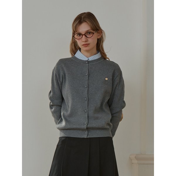 ANC BASIC ROUND CARDIGAN_GREY - SSG.COM