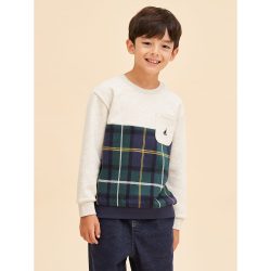 [BEANPOLE KIDS] 체크 포인트 스웨트 셔츠 베이지 (BI3841U02A) - SSG.COM