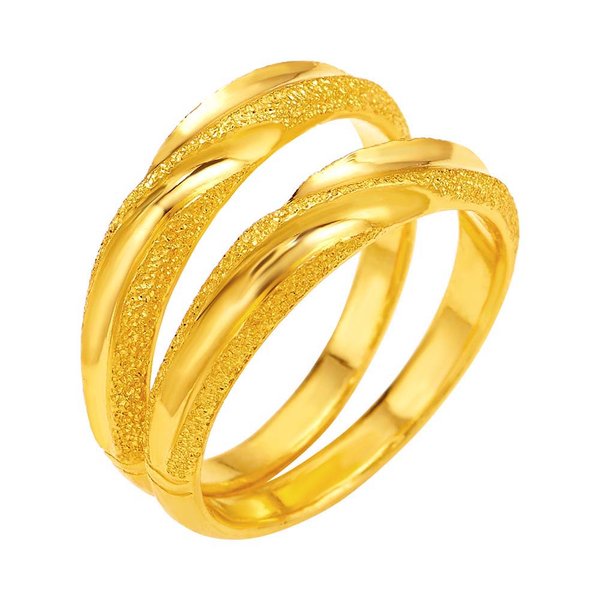 여자 순금 반지 민자 샌딩 24K 11.25g 쌍가락지 쌍지 - SSG.COM