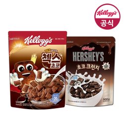 첵스초코 570g + 허쉬 초코 크런치 500g - SSG.COM