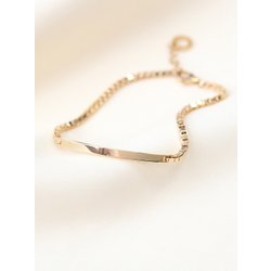 14K 18K 심플 스틱 체인 팔찌 - SSG.COM