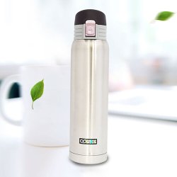 국산 코스모스 원터치 텀블러 550ml 보온 병 보냉 물병 스테인레스 물통 - SSG.COM