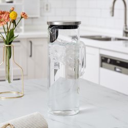 내열유리 스텐뚜껑 물병 1.5L - SSG.COM