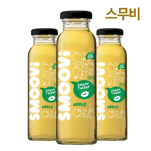 스무비 애플 사과 착즙주스 smoovi 250mlX12(Glass) - SSG.COM