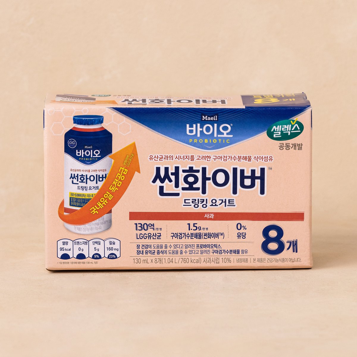 [매일유업] 썬화이버 요거트 사과 130ml*8 - SSG.COM