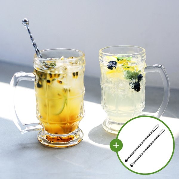 보스턴글램 하이볼잔+머들러 2인세트 위스키 칵테일잔 400ml 2P - SSG.COM