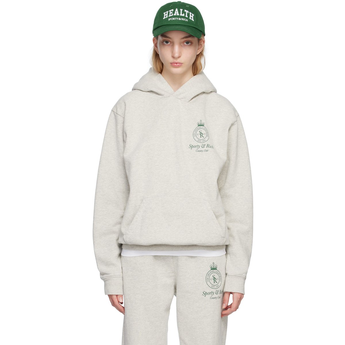 [스포티앤리치]Gray Crown Hoodie - SSG.COM