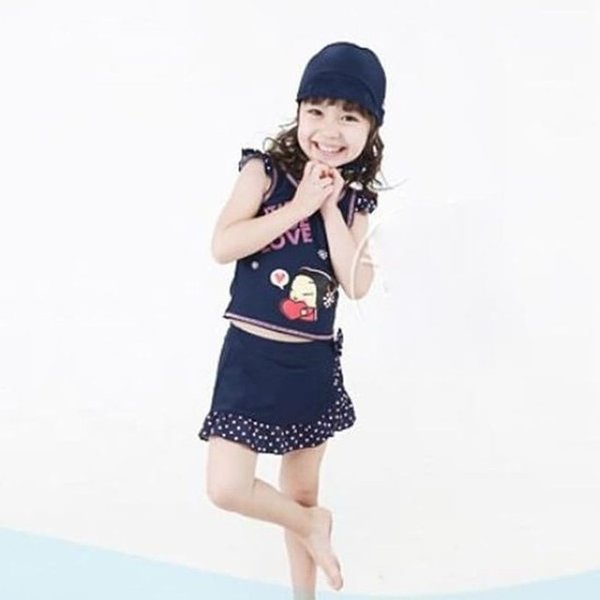 래쉬가드 래시가드 수영복 비치웨어 바캉스 뿌까 주니어 세트 비키니 팬츠 4P - SSG.COM