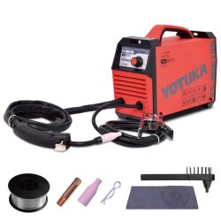 YOTUKA 반자동 용접기 MIG100 레드 본체: 깊이 18 cm 본체: 높이 26.2 cm 본체: 폭 34.3 cm - SSG.COM
