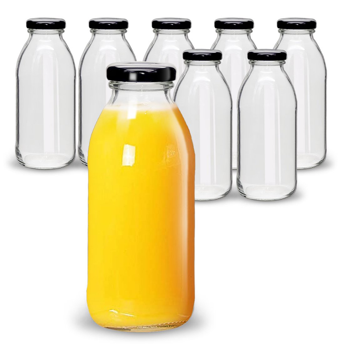 (1박스 8개) 유리병 신형 주스병 300ml 음료보관 공병, 믿고 사는 즐거움 SSG.COM