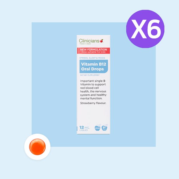 클리니션스 비타민 B12 오랄 솔루션 12ml X6 - SSG.COM