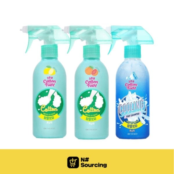 발을씻자 온더바디 발냄새 발각질싹 코튼풋샴푸 385ml 레몬 + 자몽 + - SSG.COM