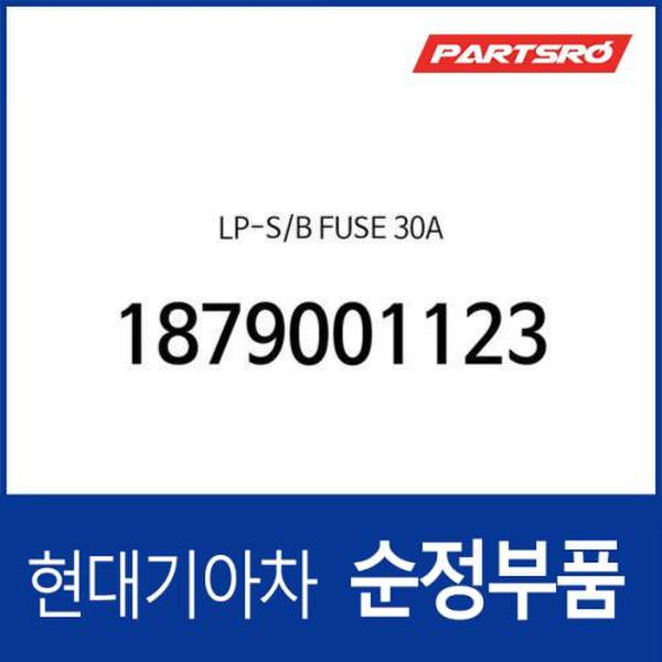 현대모비스 순정 로우 프로파일 30A 퓨즈 (1879001123) 벨로스터,쏘나타YF,엑센트,제네시스,G70,맥스크루즈,싼타페 ...