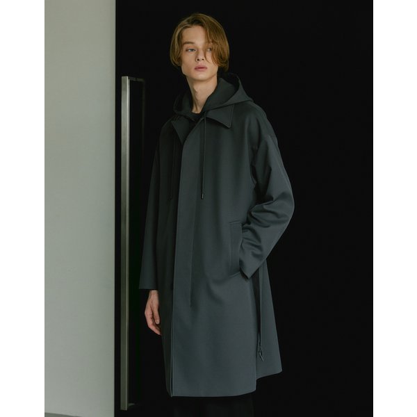 [22FW] 다크그레이 세미오버핏 후드패널 트렌치코트 JNCO2C002G3 - SSG.COM