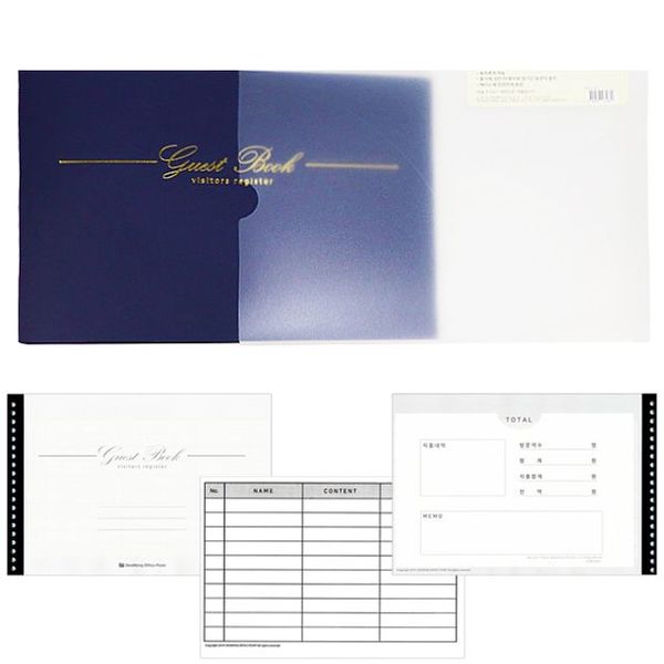 PP 바인더형 방명록 유선 결혼식 돌잔치 희망 A4 - SSG.COM
